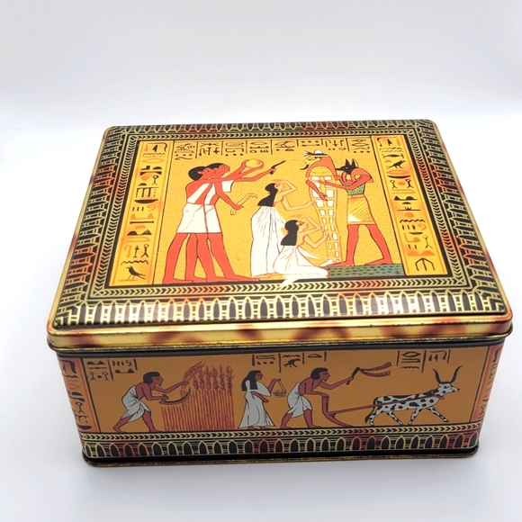 Source Unknown | Accents | Egyptian Tin Container | Poshmark